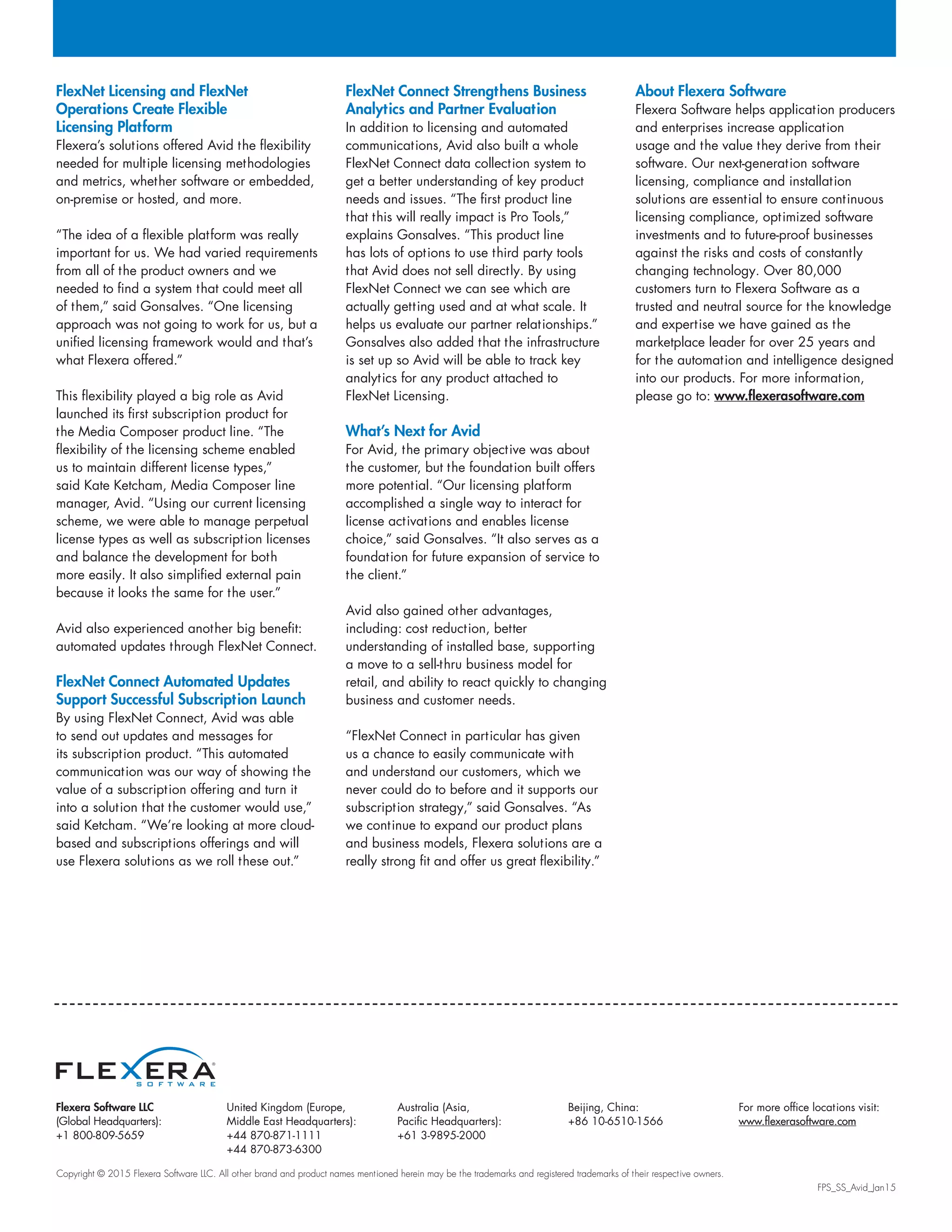 Success Story Avid Technology | PDF