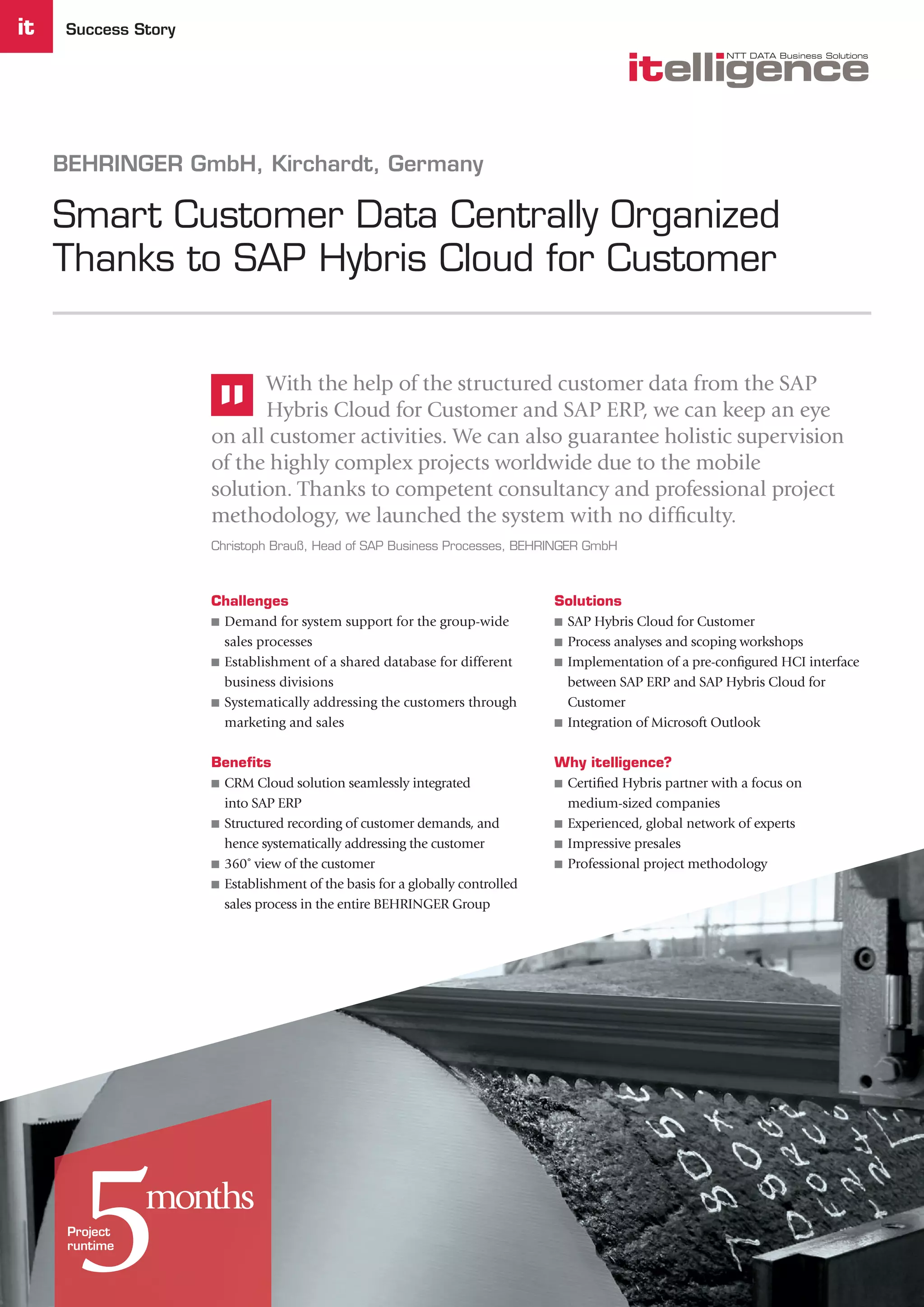 itelligence success story | PDF