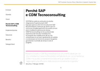 CDM/SAP Customer Success Case - System SPA | PDF