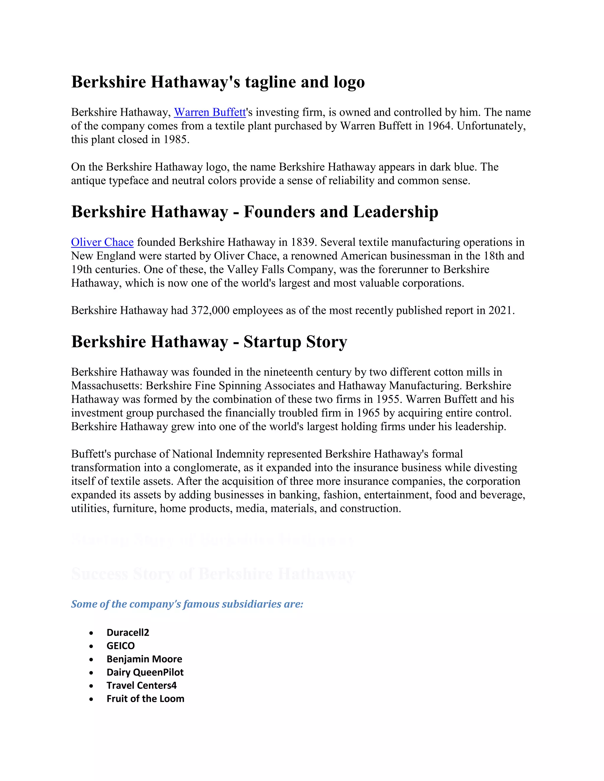 Success Story of Berkshire Hathaway.docx