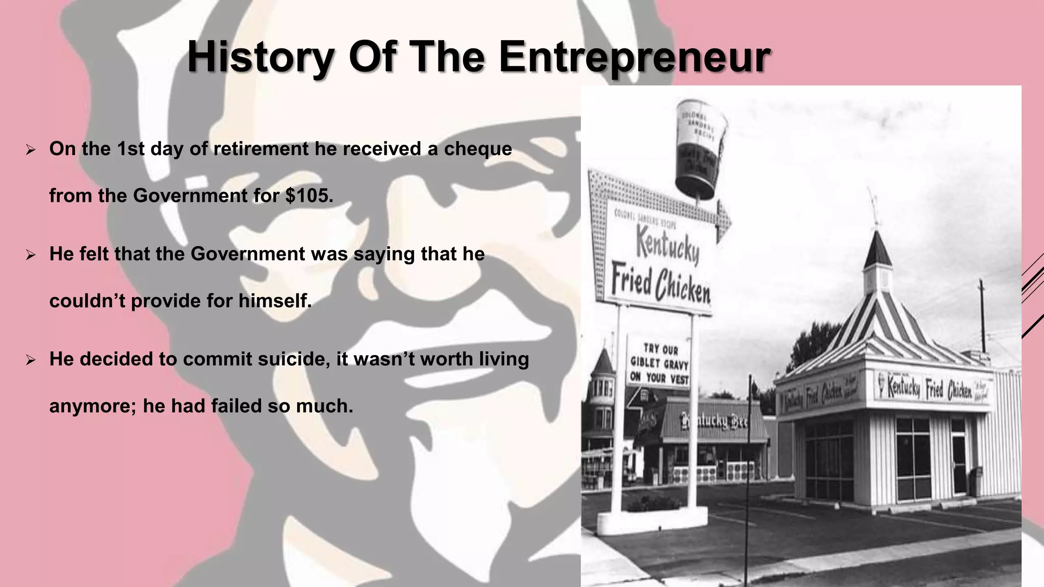 Success story of colonel sanders | PPTX