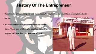 Success story of colonel sanders | PPTX