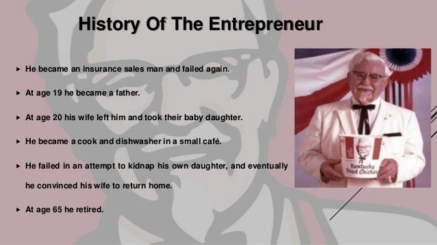 Success story of colonel sanders