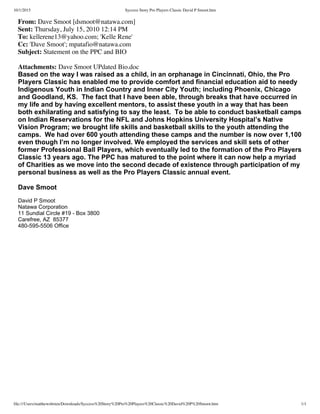 Success story Pro Players Classic David P Smoot | PDF