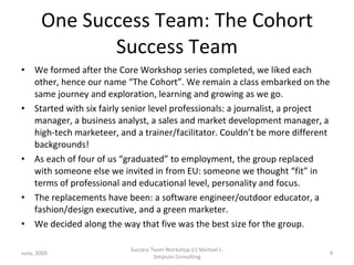 Success Teams Workshop4 Li 06.09