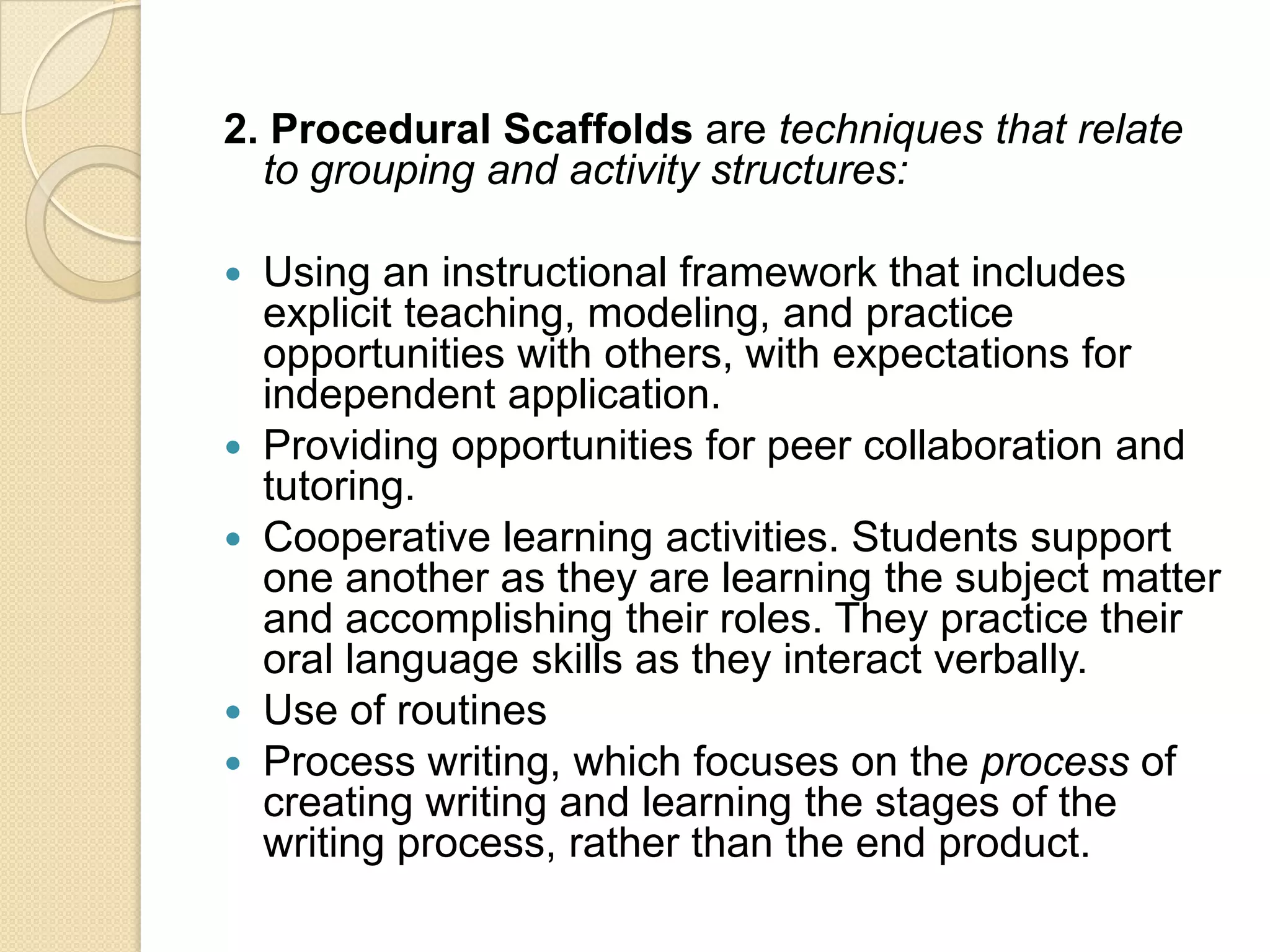 Success through Scaffolding | PPTX