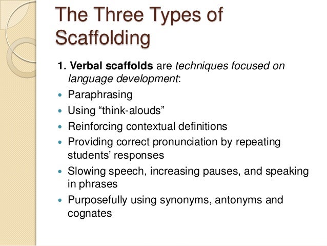 Success Through Scaffolding