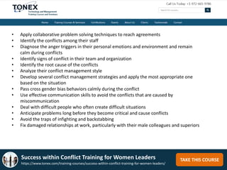 Success within conflict training for women leaders | PPT