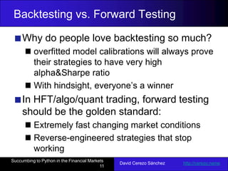Succumbing to the Python in Financial Markets | PPT