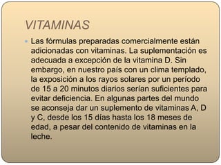 Sucedáneos de la leche materna y otras fórmulas | PPTX