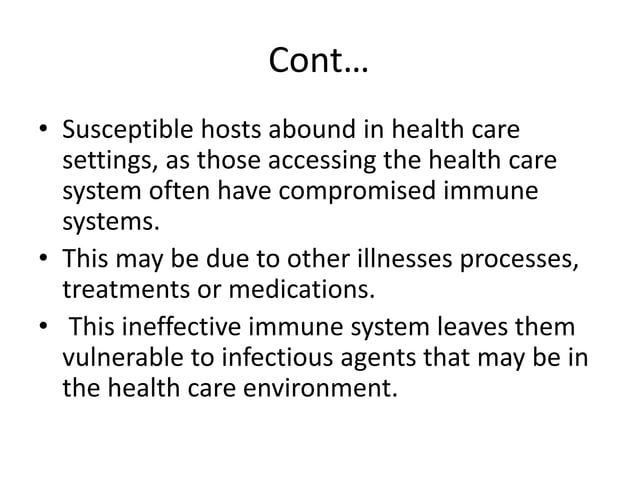 suceptible host.pptx | Infectious Diseases | Diseases and Conditions