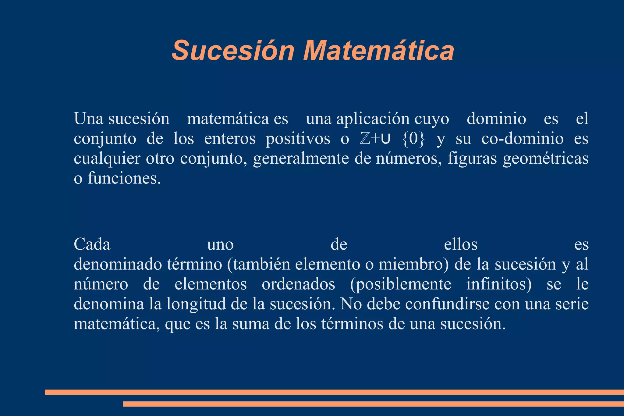 Sucesiones Matemáticas | ODP
