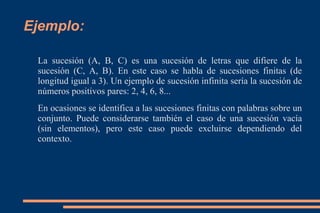 Sucesiones Matemáticas | ODP