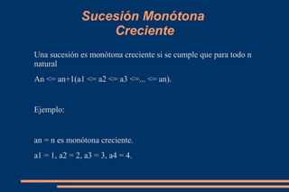 Sucesiones Matemáticas | ODP