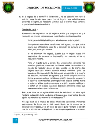 Sucesiones en el derecho romano | DOCX