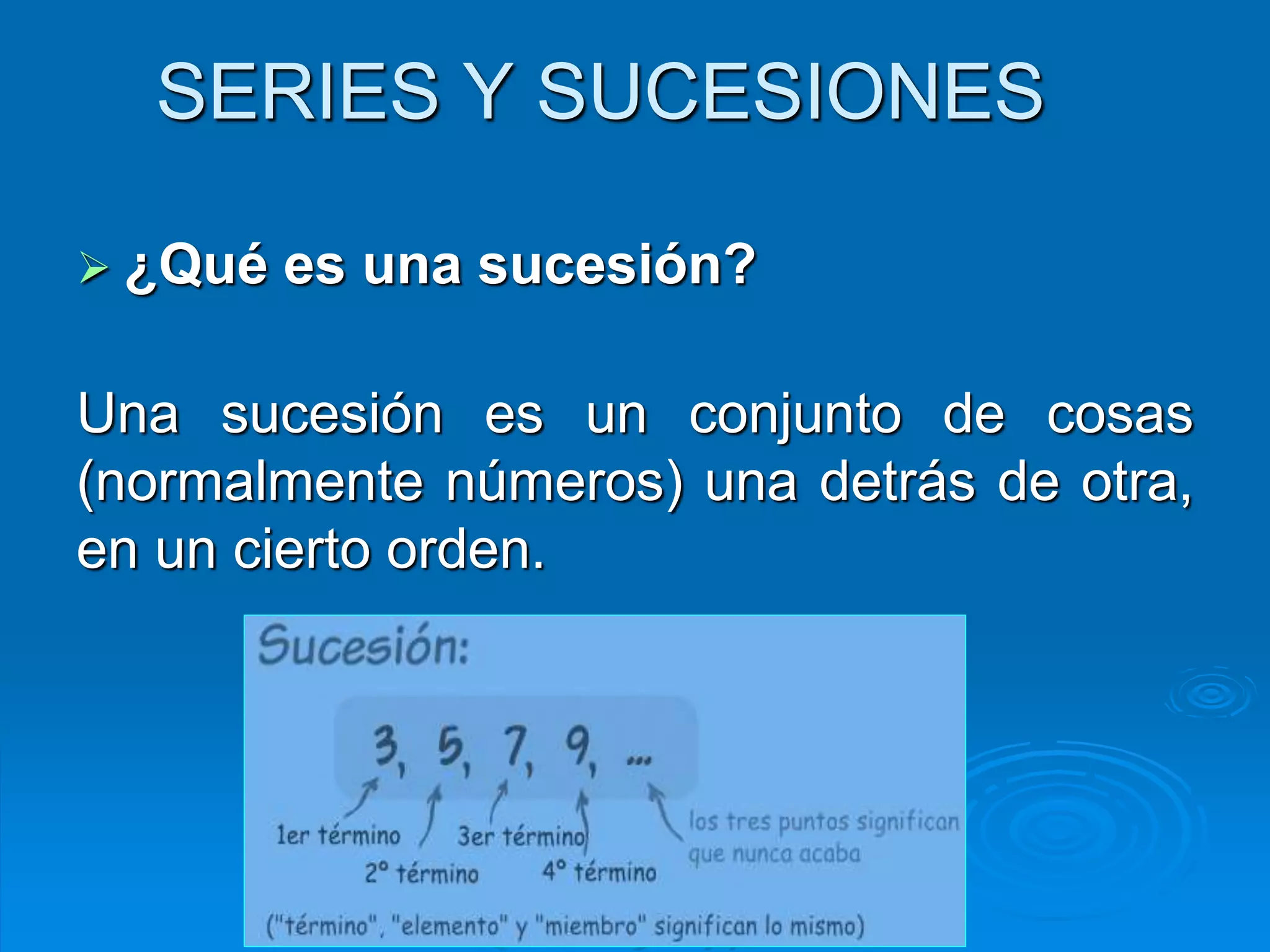 Sucesiones y series | PPT