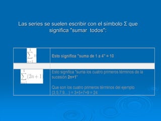 Sucesiones y series | PPTX