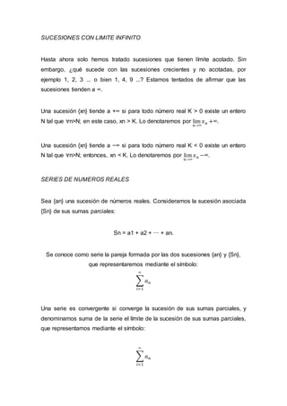 Sucesiones y series | DOCX
