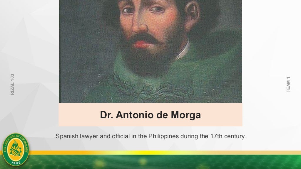 Dr. Antonio de Morga's Sucesos de las Islas Filipinas
