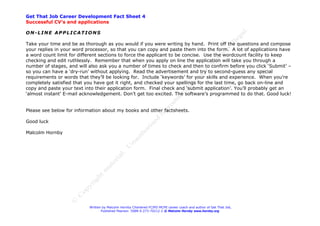 Job Hunt - How to write a winning CV | PPT