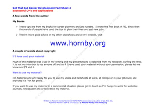 Job Hunt - How to write a winning CV | PPT