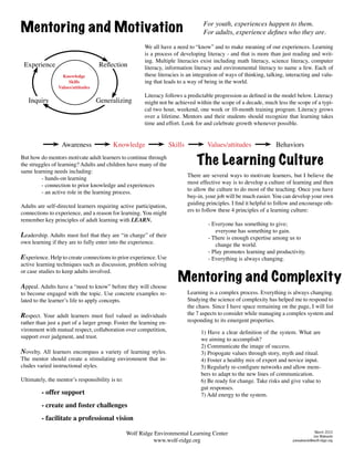 The Mentoring Life Cycle - Handout | PDF