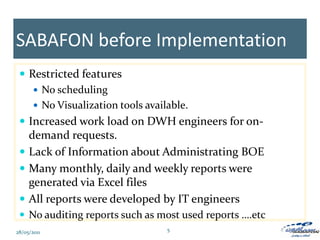 Sucess Story Of SABAFON for Business Intelligence from SAP | PDF