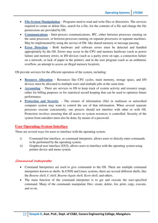 os mod1 notes | PDF