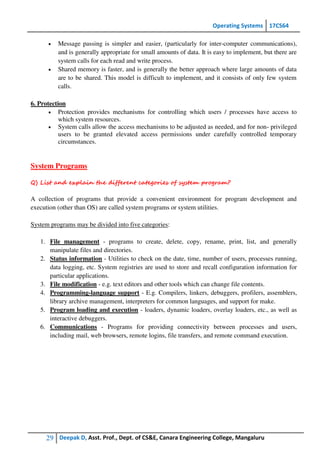 os mod1 notes | PDF