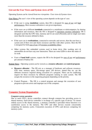 os mod1 notes | PDF