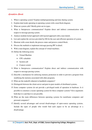 os mod1 notes | PDF