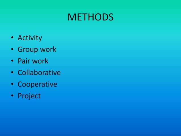 ACTIVITY METHOD | PPTX | Primary Education | Education