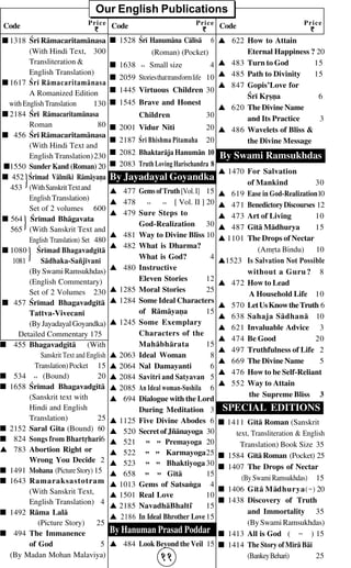 List of Book Published By Gita Press, Gorakhpur | PDF