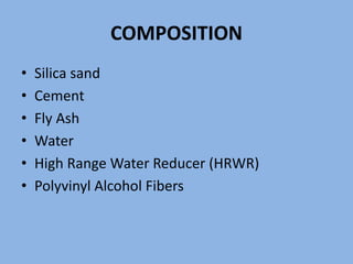 Bendable Concrete | PPTX