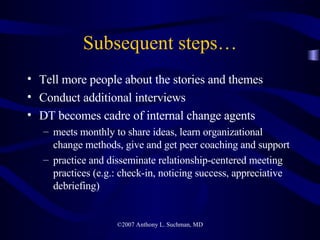 Anthony Suchman Regenstrief Conference Slides | PPT