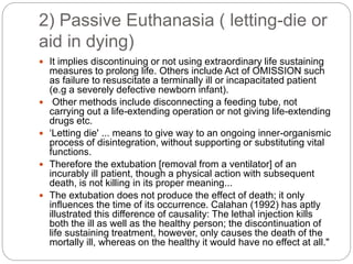 Suicide and Mercy Killing | PPTX