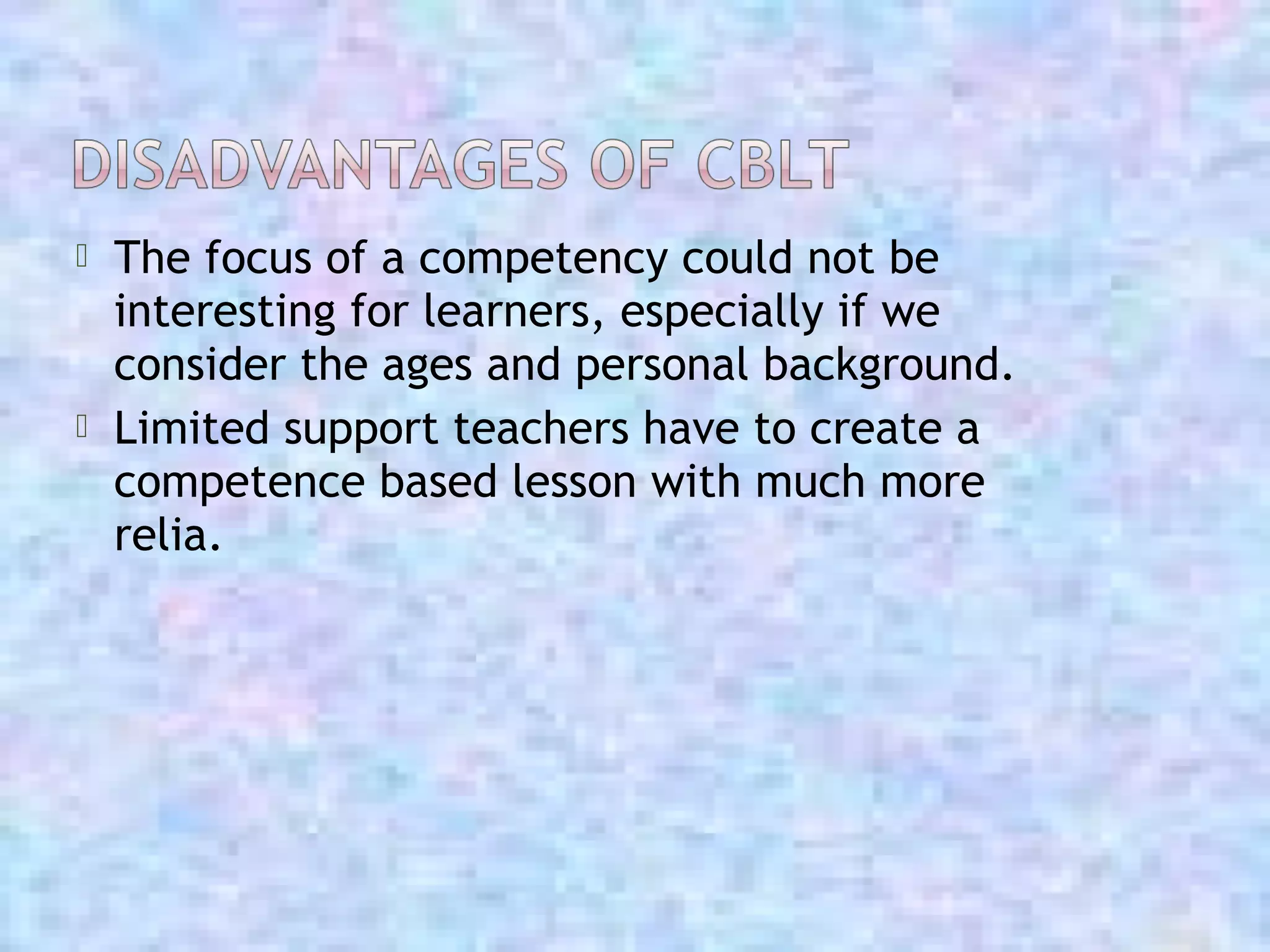 COMPETENCY BASED LANGUAGE TEACHING by Suci khairani | PPT