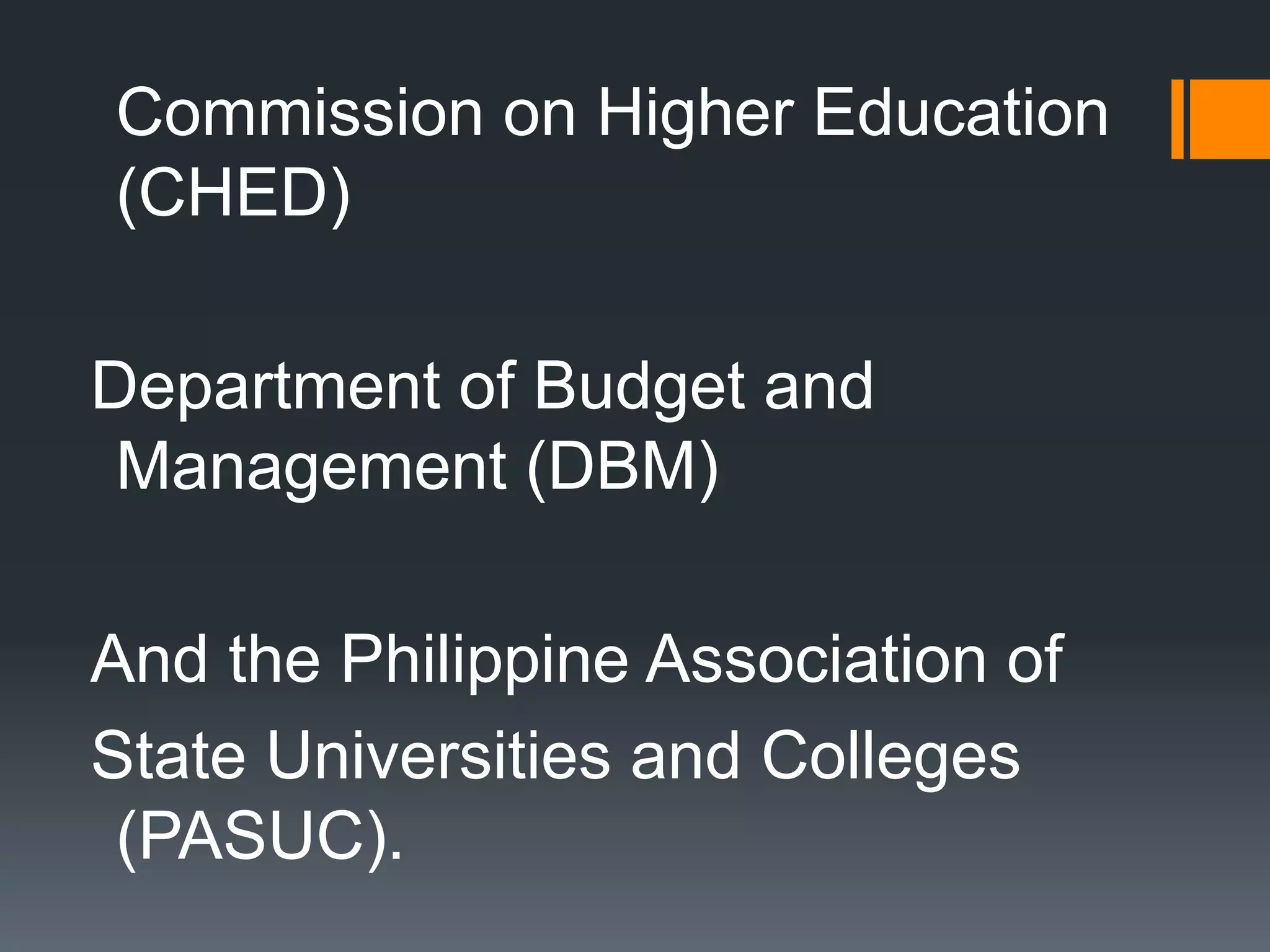 State Colleges and Universities (SUC) Leveling | PPSX