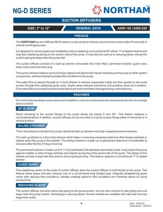 Suction Diffusers and Strainers – Northam Inc | PDF