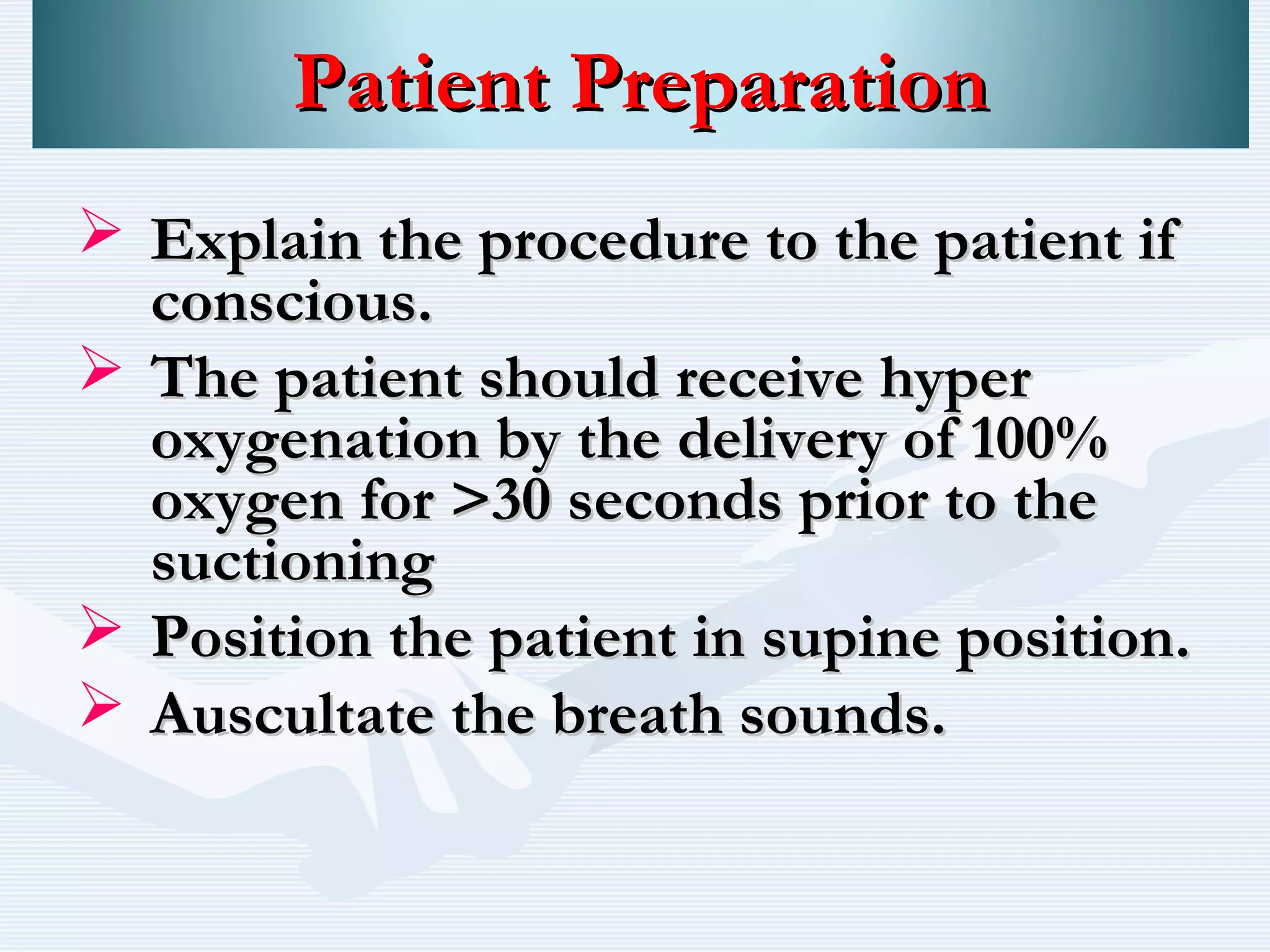 Endo tracheal Suctioning | PPT