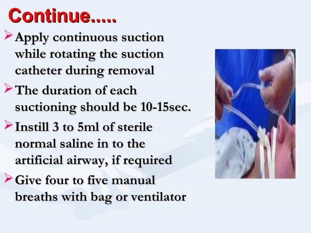 Endo tracheal Suctioning | PPT | Lung and Respiratory Health | Diseases ...
