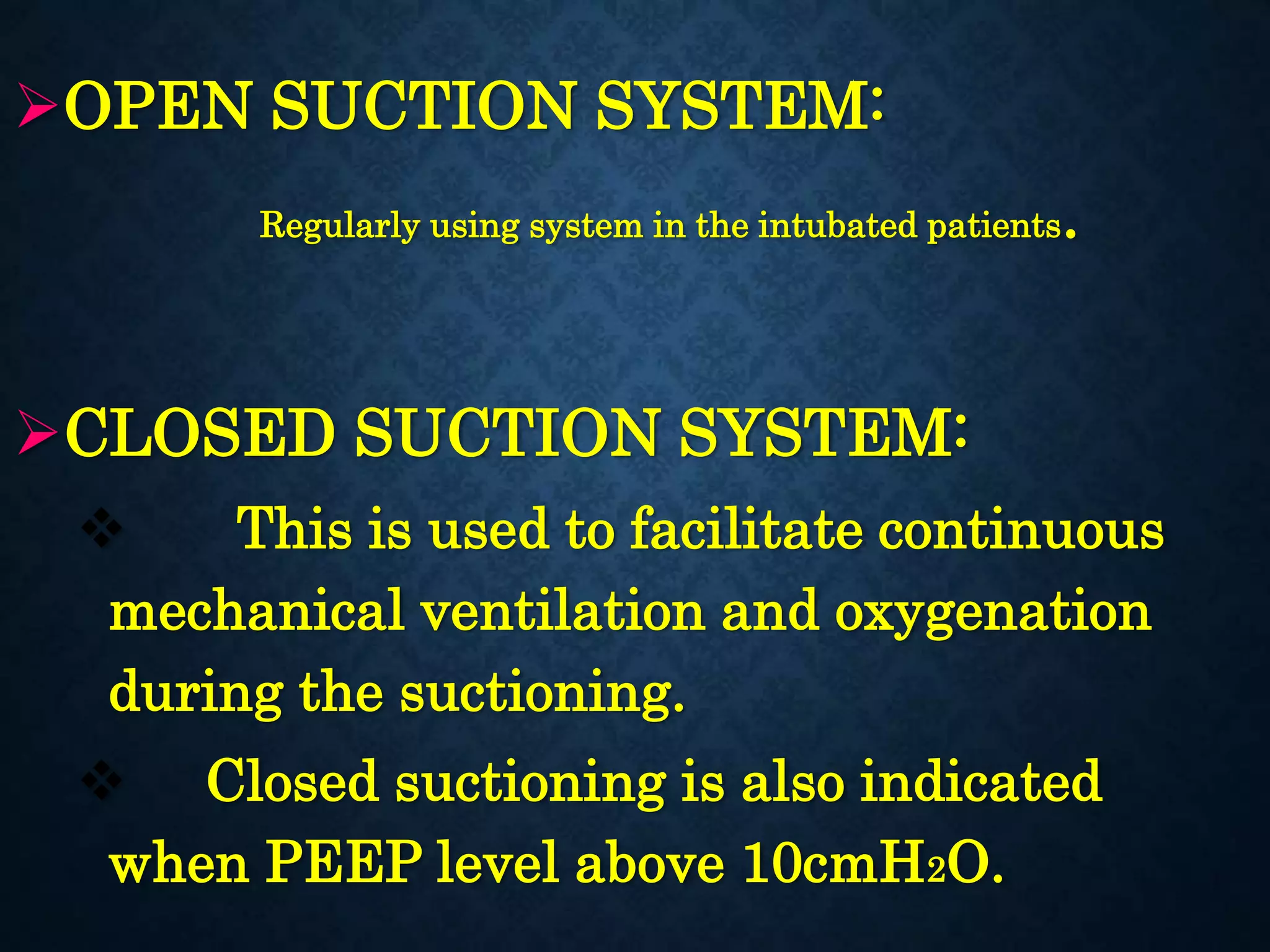 Suction therapy for ICU Patients | PPT