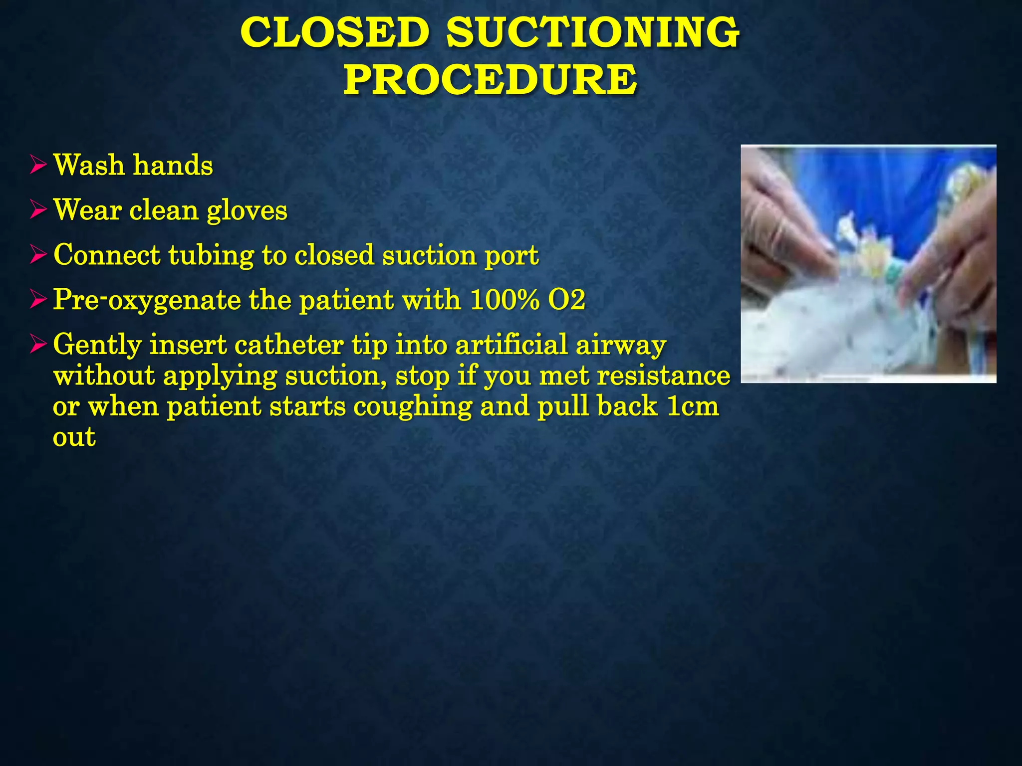 Suction therapy for ICU Patients | PPT