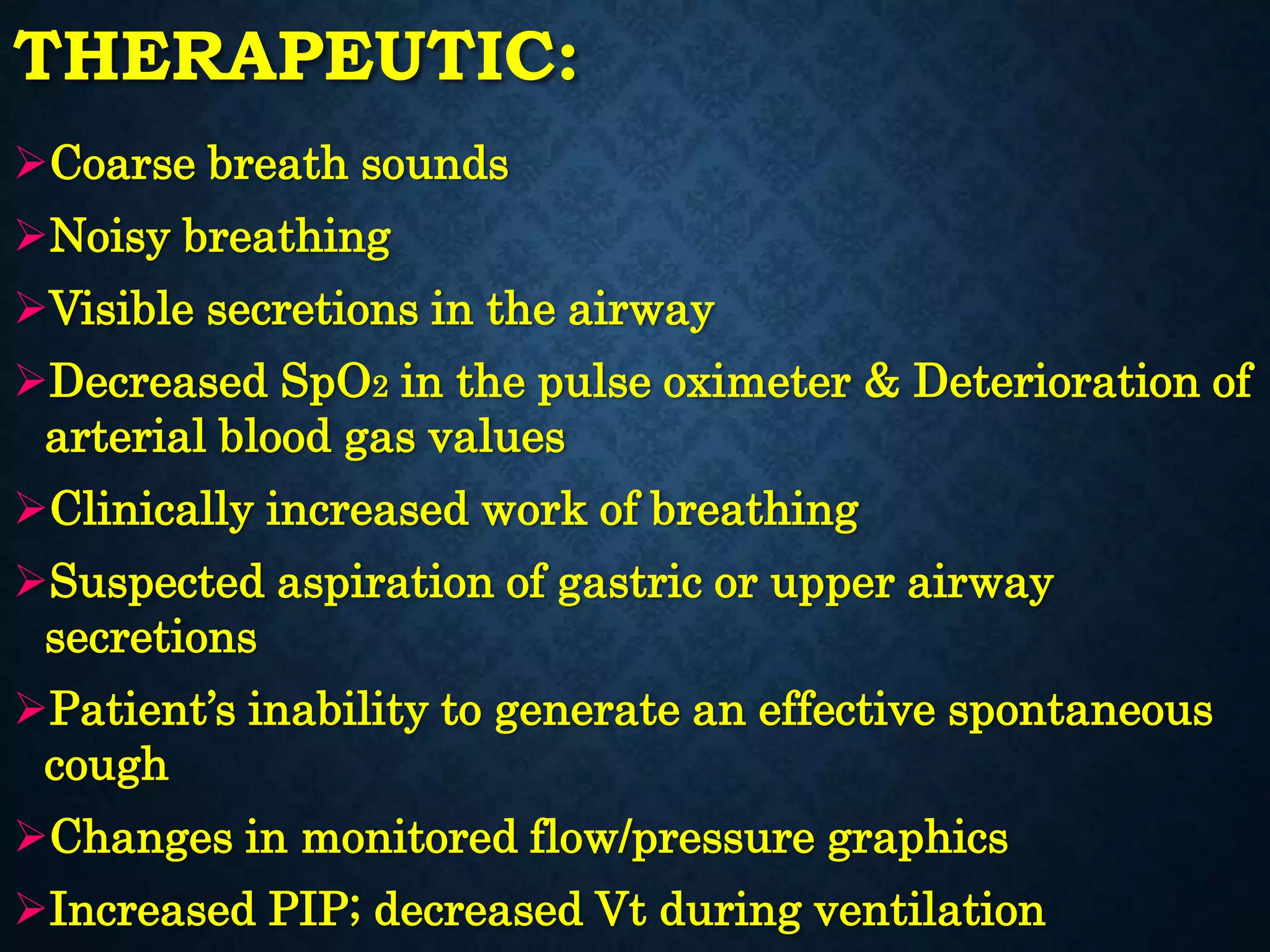 Suction therapy for ICU Patients | PPT