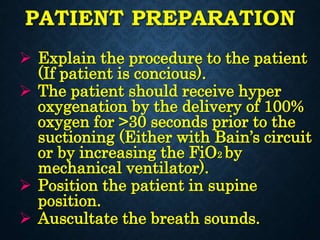 Suction therapy for ICU Patients | PPT