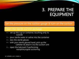 SUCTIONING OROPHARYNGEAL AND NASOPHARYNGEAL CAVITIES | PPTX