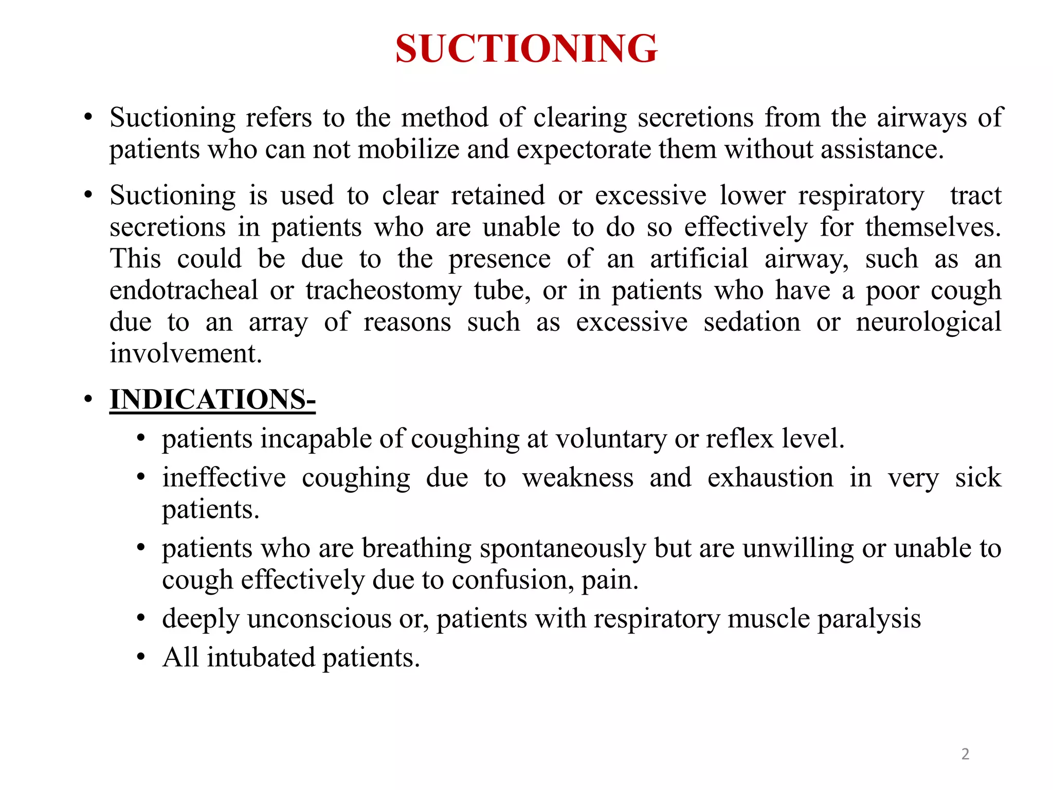 Suctioning | PPTX