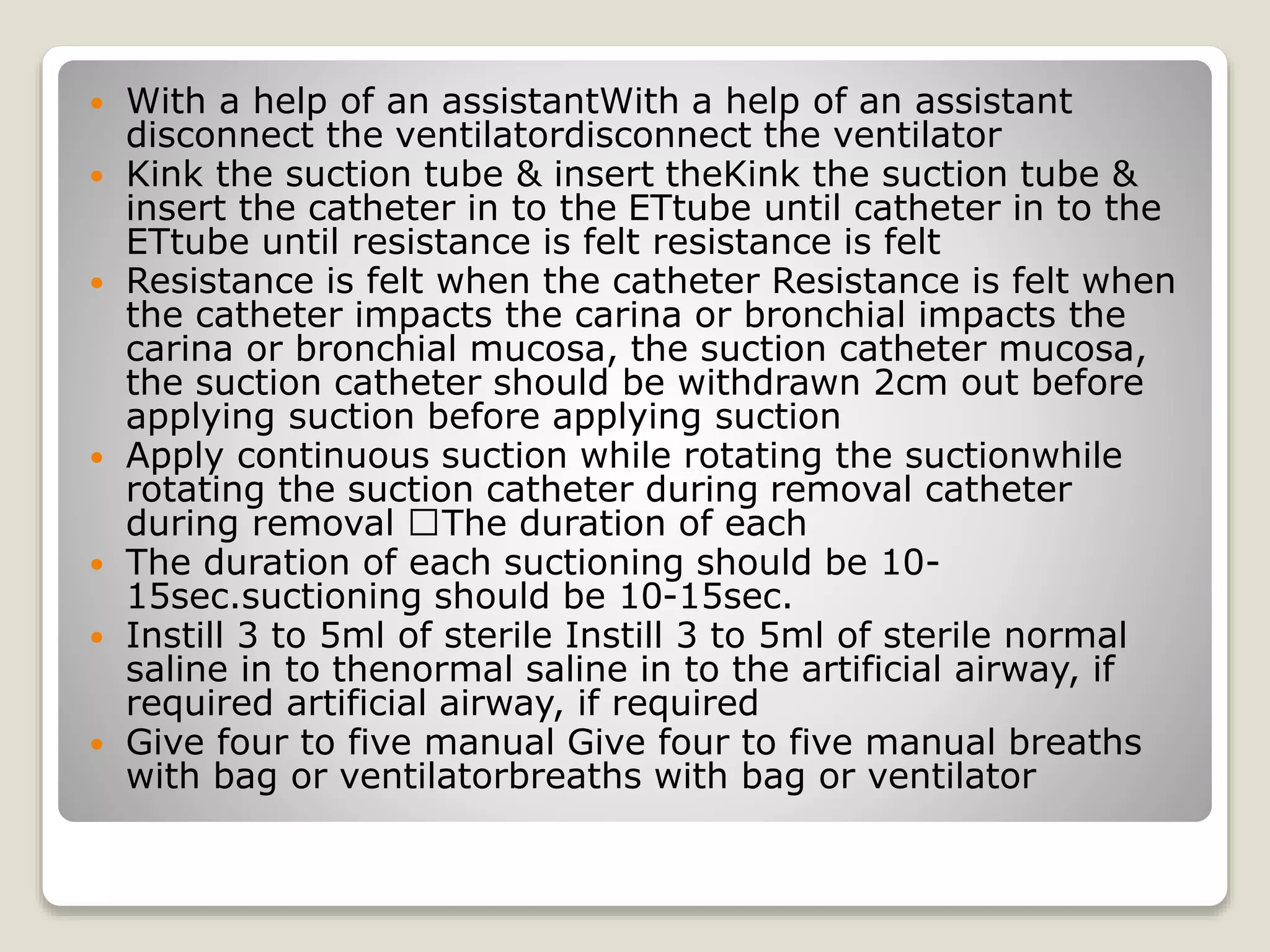 suctioning procedure ppt.pptx | Lung and Respiratory Health | Diseases ...