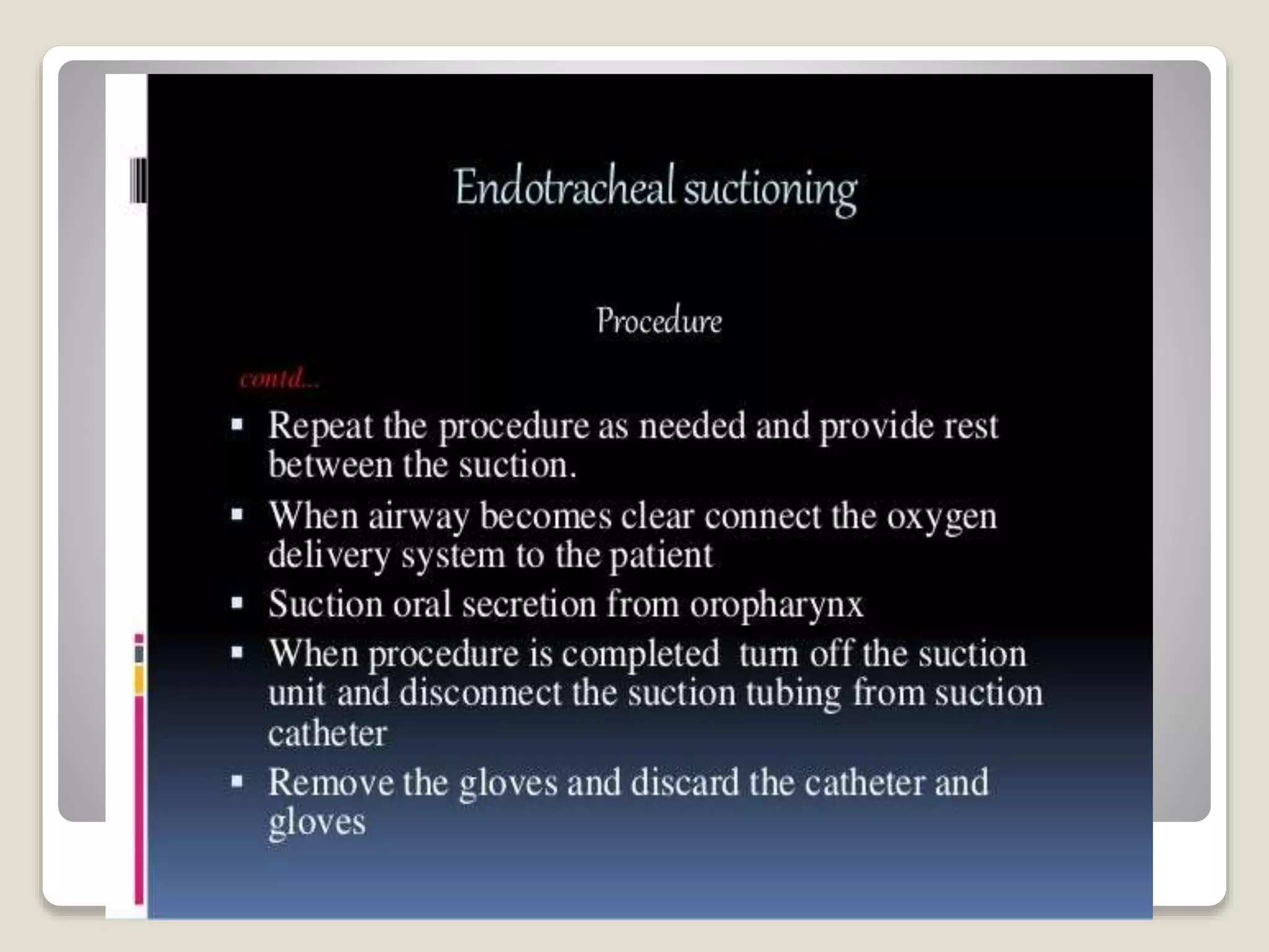 suctioning procedure ppt.pptx | Lung and Respiratory Health | Diseases ...