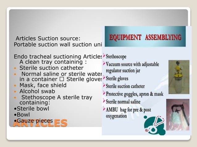 suctioning procedure ppt.pptx | Lung and Respiratory Health | Diseases ...